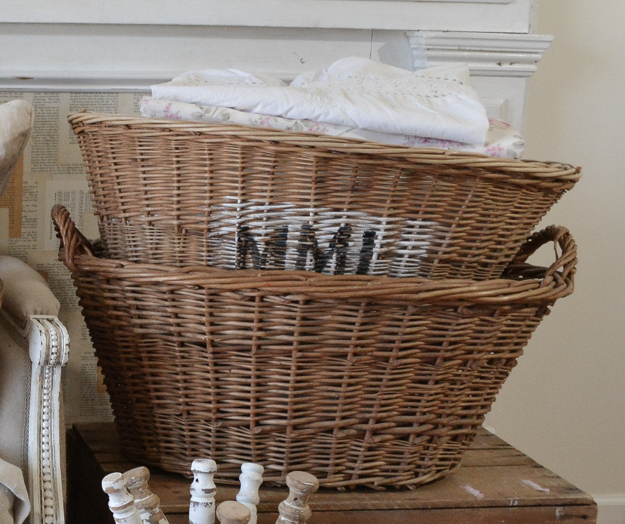 French Farmhouse Style Baskets - Janet Clark at Home
