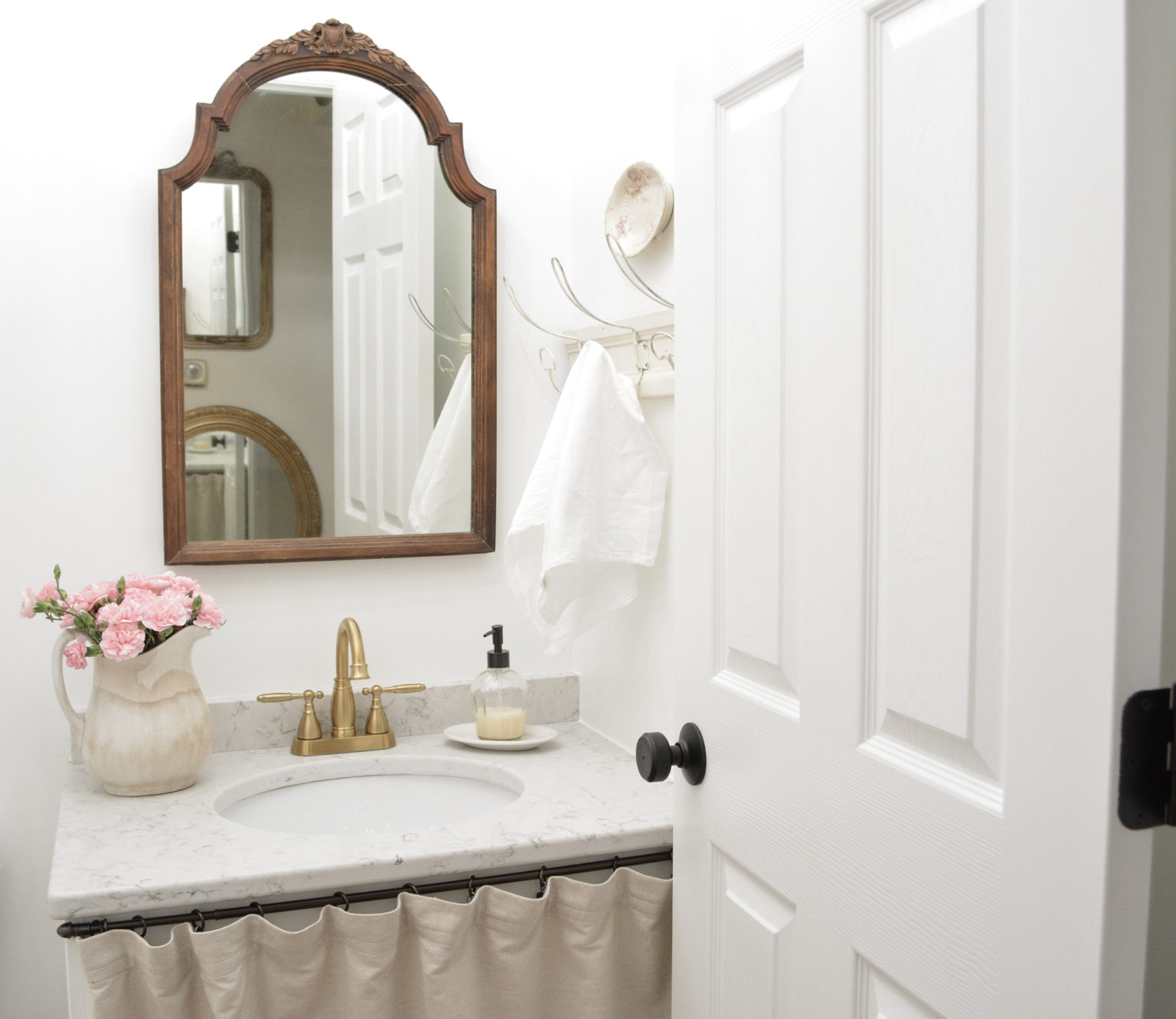 Stock Cabinet Vanity Makeover - Janet Clark at Home