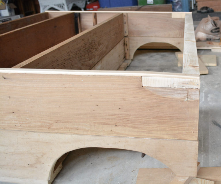 How I Rebuilt An Antique Hutch Top - Janet Clark at Home